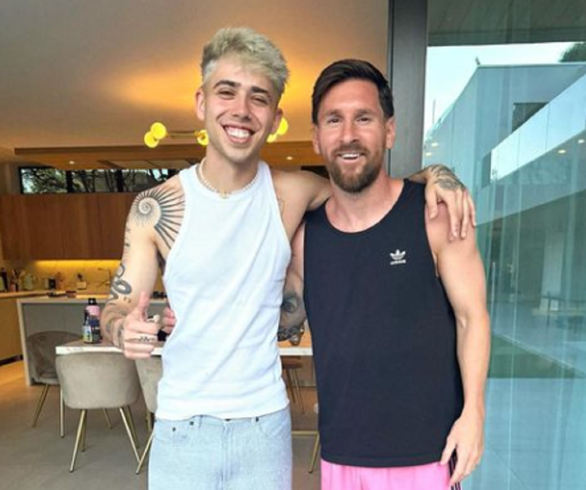 Luckra cumplió el sueño del pibe: se encontró con Lionel Messi ...