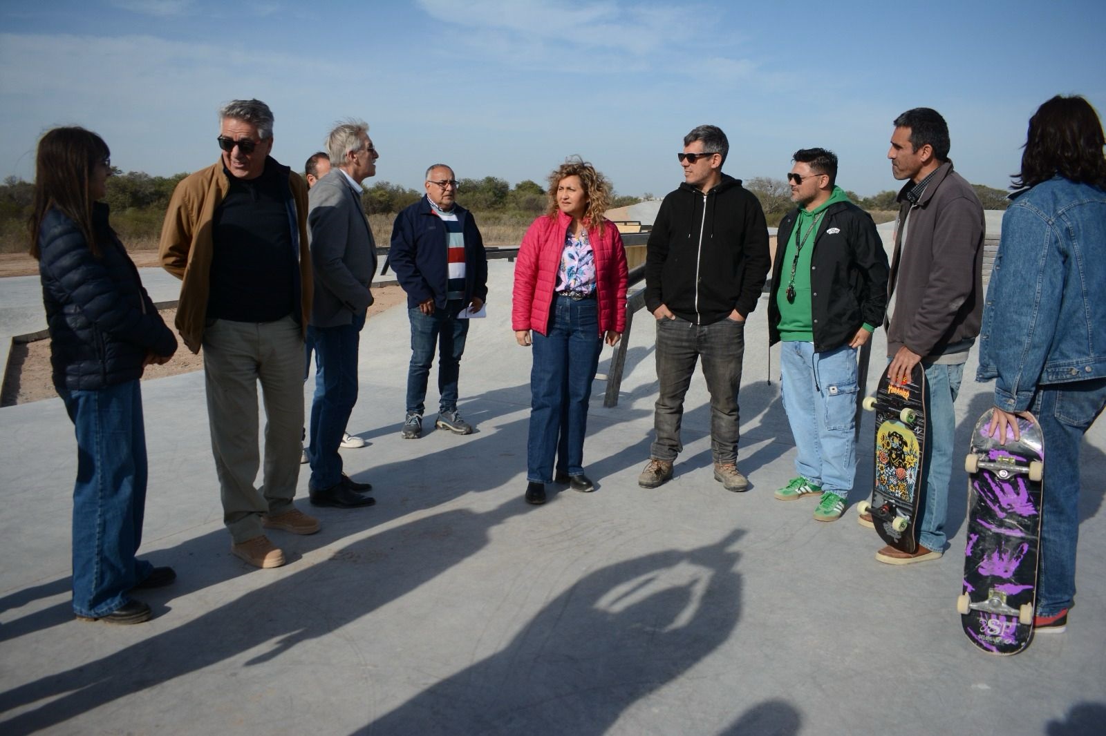 La intendente Fuentes supervisó la obra del Playón Deportivo de la ...