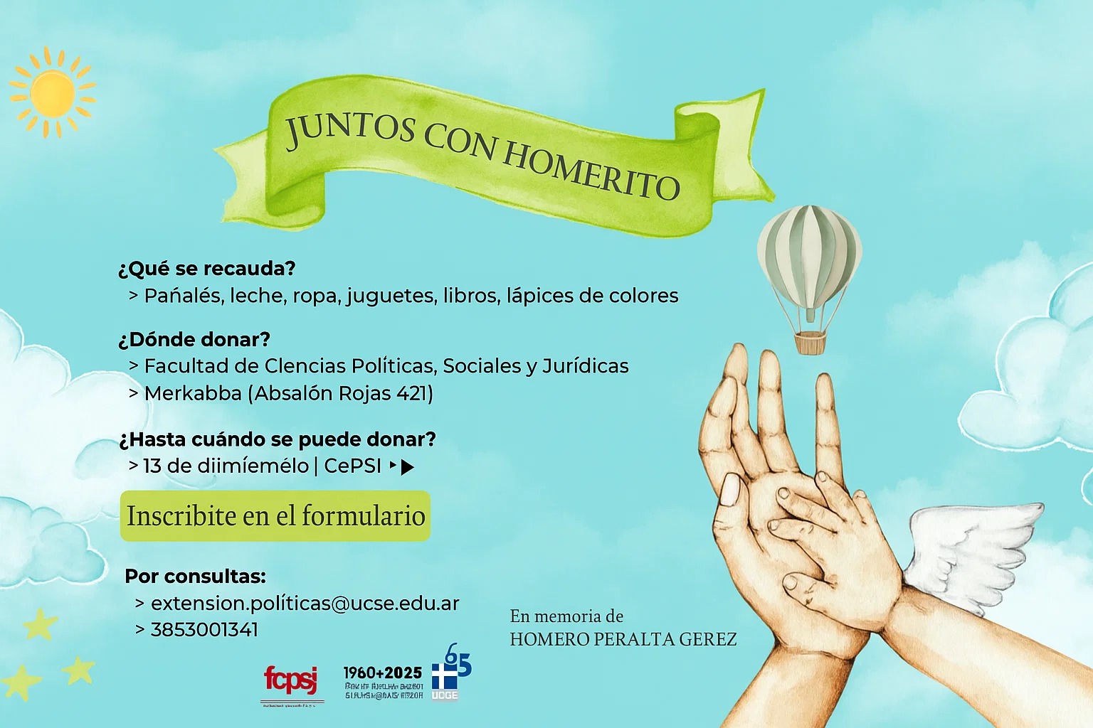 Comenzó la colecta solidaria “Juntos con Homerito”: un gesto de amor ...
