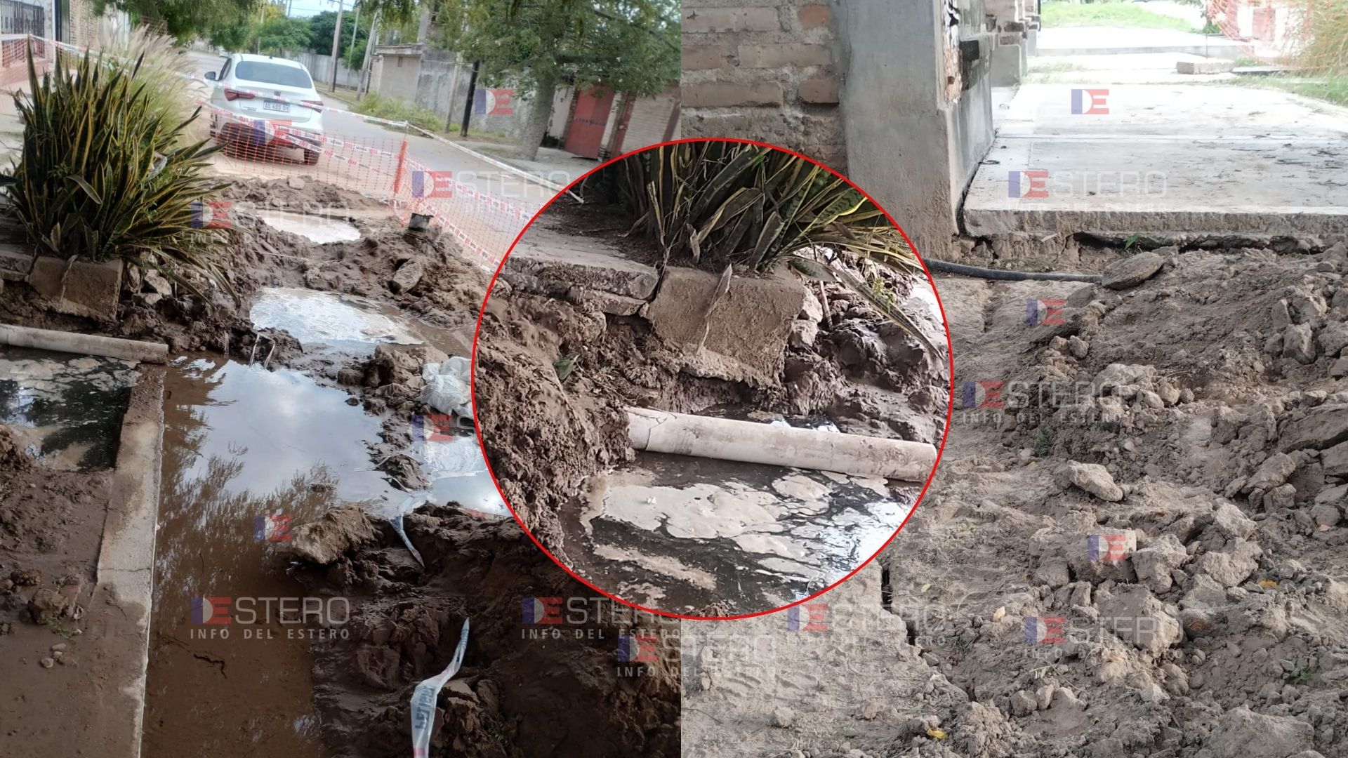 Vecinos denuncian pérdidas de agua y riesgo de derrumbe durante obras ...